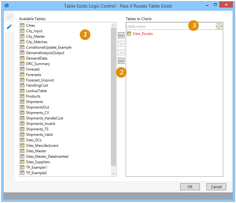 Executing a workflow based on table existence