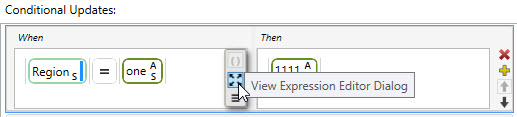 Create or modify expressions in the Expression Editor